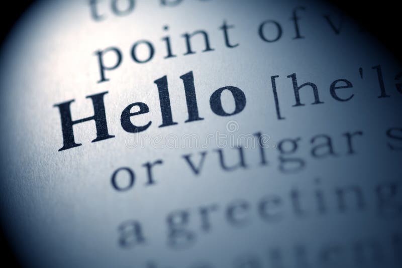 Hello stock image. Image of blue, dictionary, word, hello - 38585677