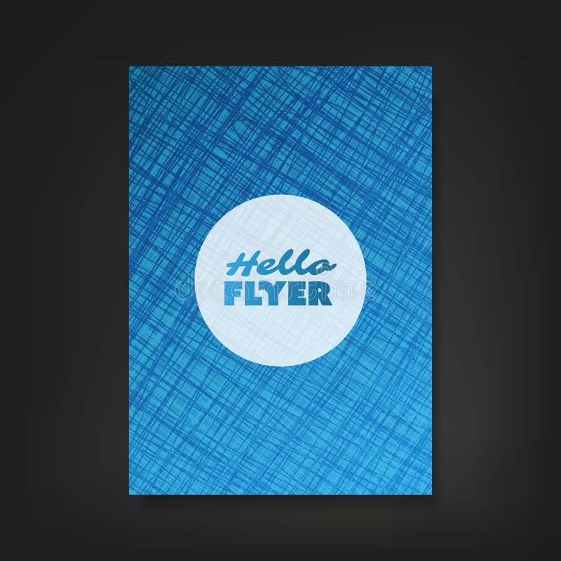 Hello Flyer - Flyer, Card or Cover Design with Striped Pattern ...