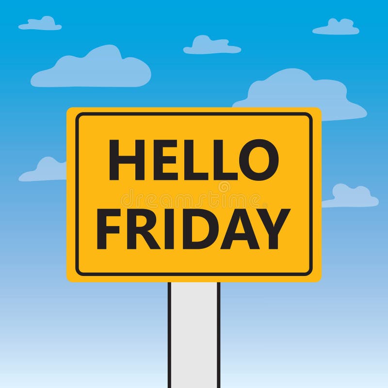 Friday Written Stock Illustrations – 1,334 Friday Written Stock ...