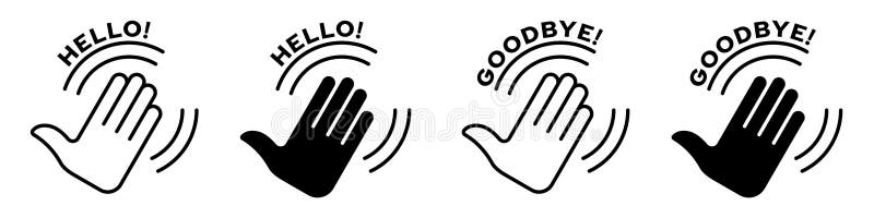 Hello gesture hands 2 stock vector. Illustration of palm - 218892642