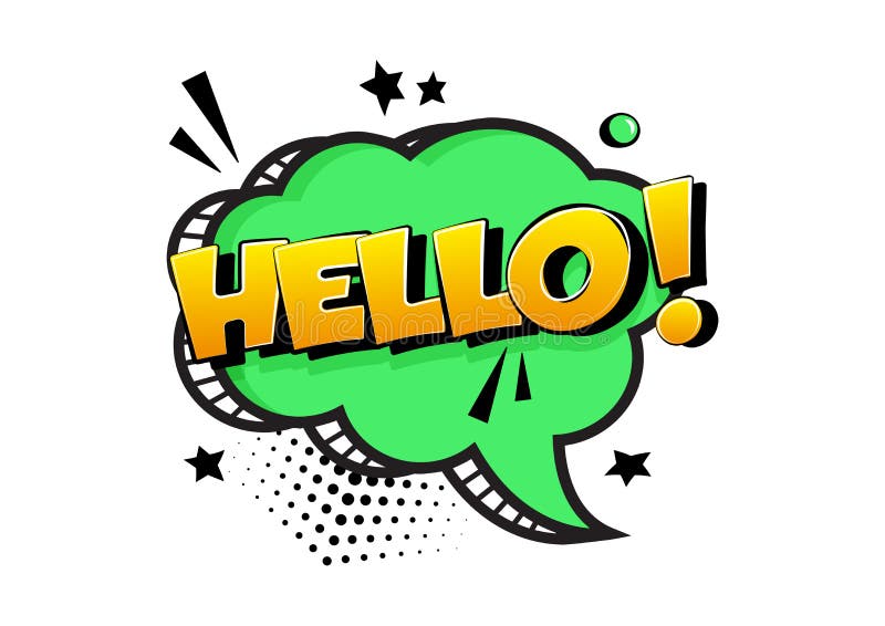 Pop Art Hello Banner Stock Illustrations – 765 Pop Art Hello Banner ...