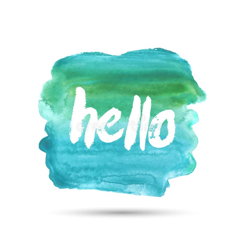 Hello. the Hand Drawn Letters. Lettering and Typographic Design. Stock ...
