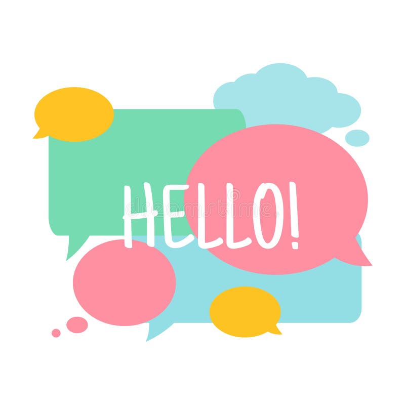 `Hello` Hand Lettering. Fun Doodle Style Calligraphic Headline in ...