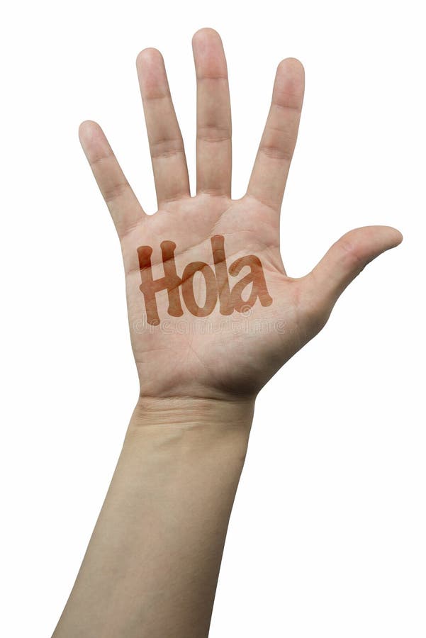 Hello hand stock image. Image of hand, gesture, isolated - 54916781