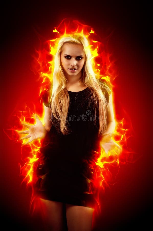 Girl Burning In Hell