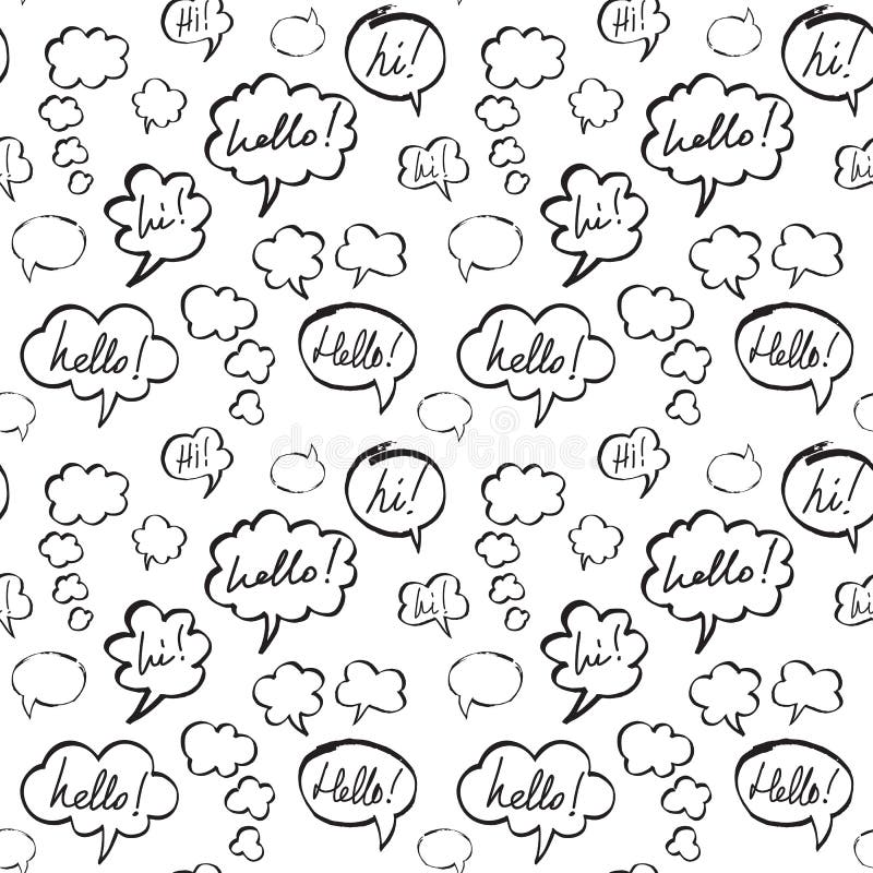 Hi Hello Conversation Stock Illustrations – 301 Hi Hello Conversation ...
