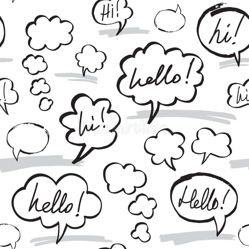 Hi Hello Conversation Stock Illustrations – 301 Hi Hello Conversation ...