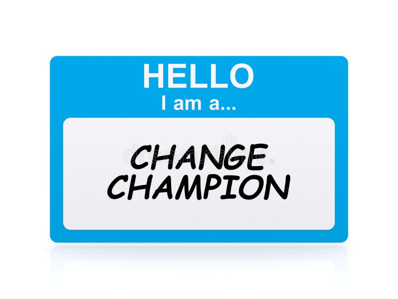 I am change champion stock illustration. Illustration of introduction ...