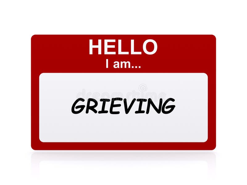 Grief and Grieving stock illustration. Illustration of bereavement ...