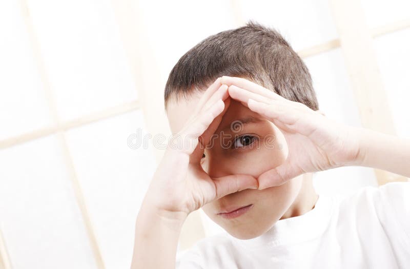 Hello I Look at You Be Good Stock Photo - Image of little, colorful ...