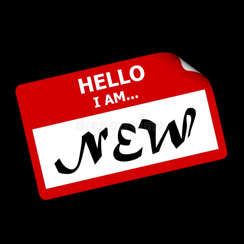 Hello I am New stock illustration. Illustration of social - 42103032