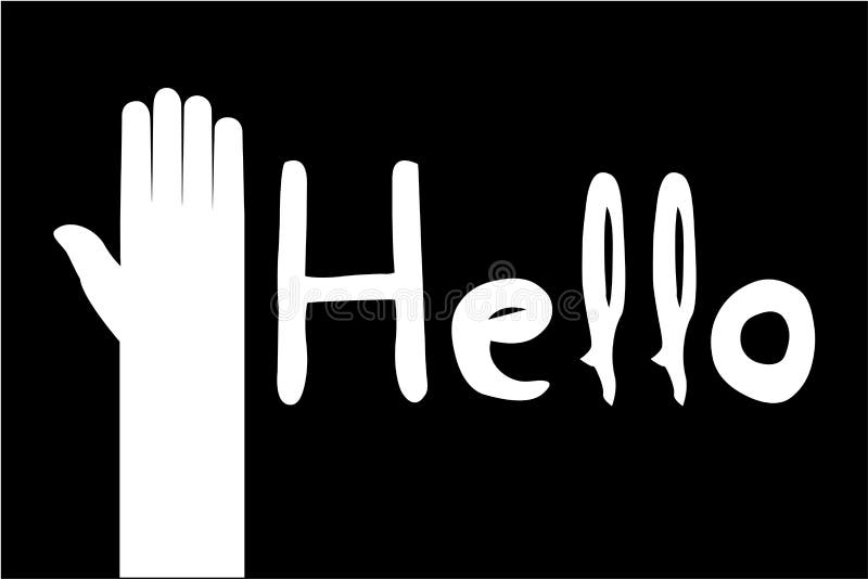 Hello illustration stock vector. Illustration of icon - 73553396