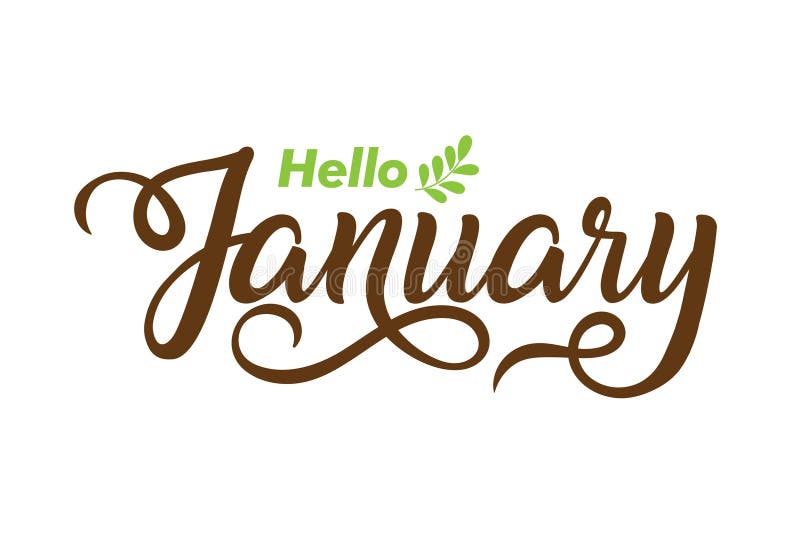 Hello January Stock Illustrations – 3,022 Hello January Stock ...
