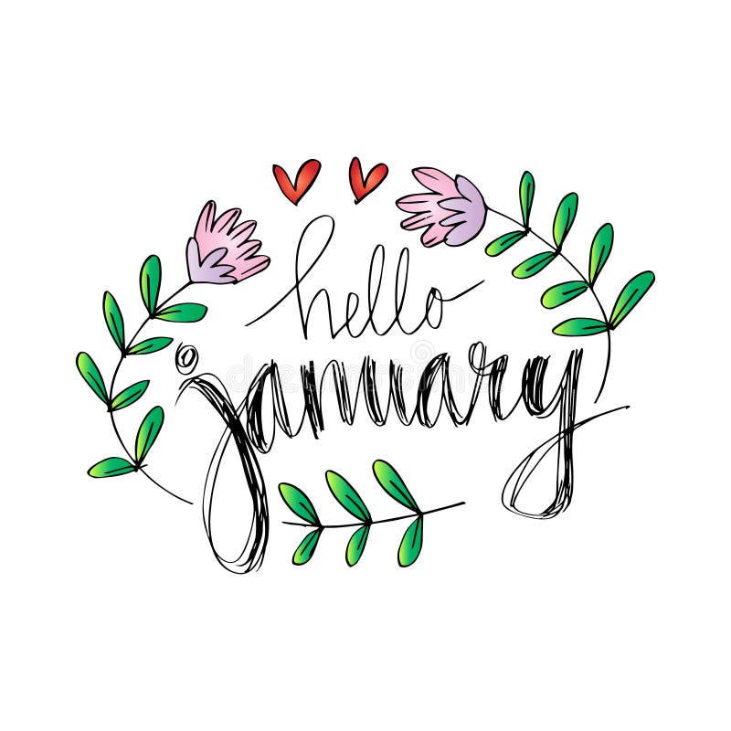 January Clipart Vectors