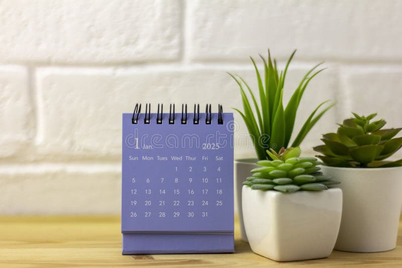 Hello January 2025 Planning Calendar Your Desktop Stock Photos - Free ...