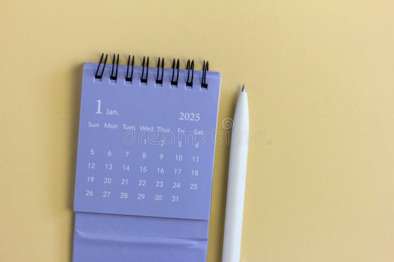 Hello January 2025 Planning Calendar Your Desktop Stock Photos - Free ...