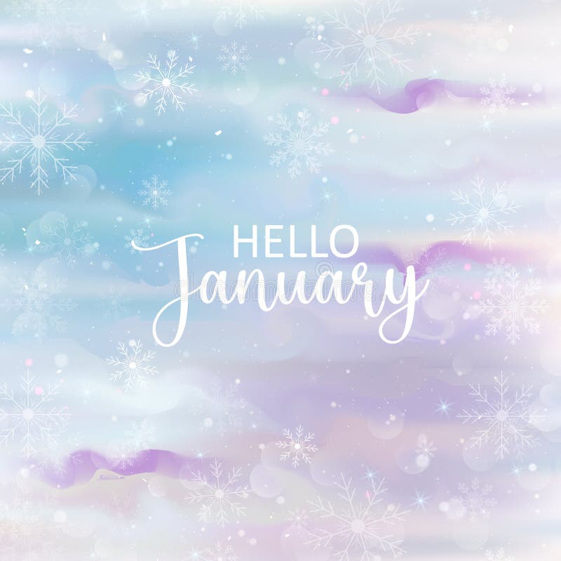 Hello January. Hello January Vector. Welcome January Stock Vector ...