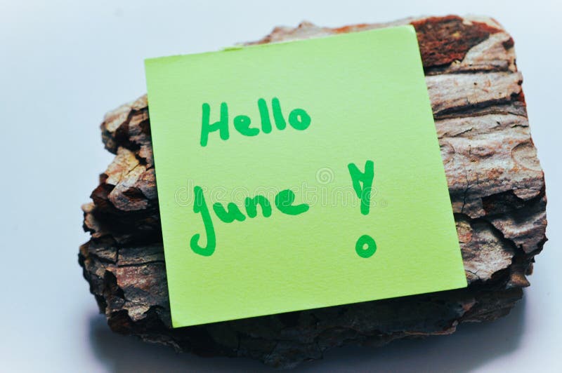 Hello june background stock image. Image of banner, background - 349935317