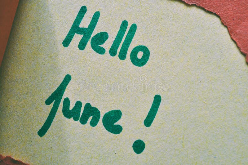 Hello june background stock image. Image of pattern - 334695999