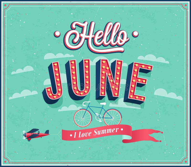 Hello June Stock Illustrations – 3,834 Hello June Stock Illustrations ...