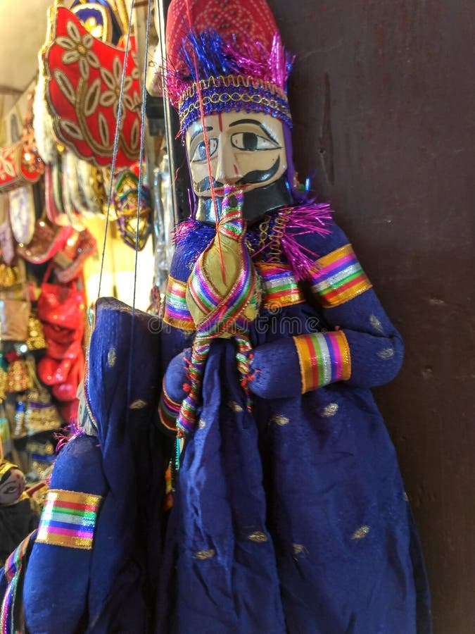 Indian Puppet Man stock photo. Image of deepawali, sparkels - 121505298