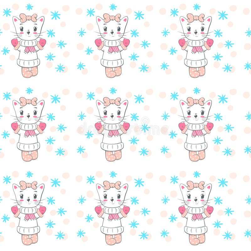 Hello Kitty Pattern Wallpaper