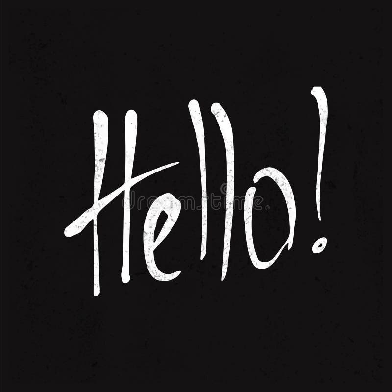 Hello Lettering, Hand Lettering Text, Vector Stock Vector ...