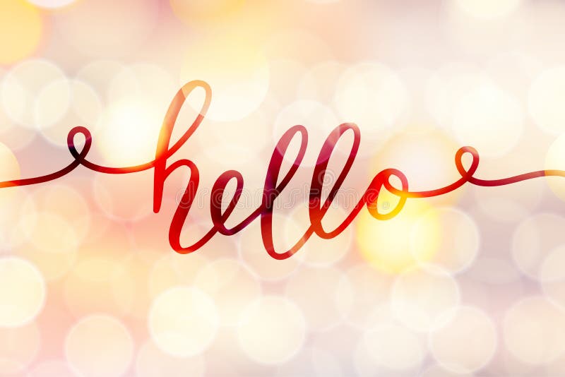 Hello lettering stock illustration. Illustration of circle - 100872400