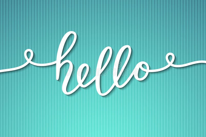 Hello lettering stock illustration. Illustration of hello - 100873073