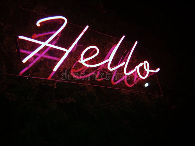 250 Hello Neon Light Stock Photos - Free & Royalty-Free Stock Photos ...