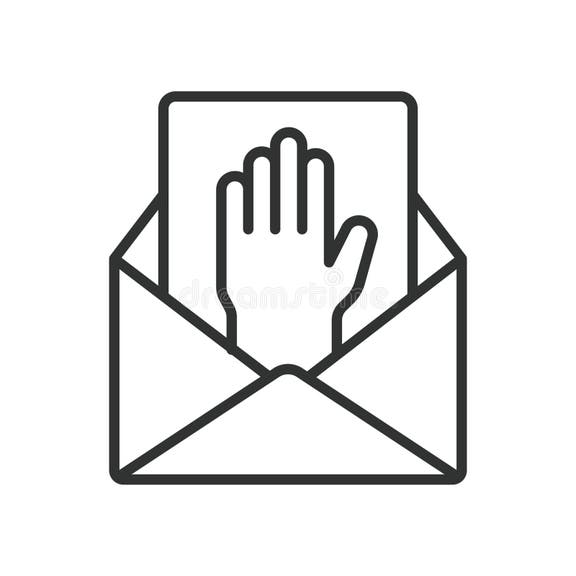 Hello Mail, Icon in Line Design. Hello Mail, Email, Message, Envelope ...