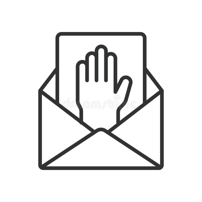 Hello Mail, Icon in Line Design. Hello Mail, Email, Message, Envelope ...