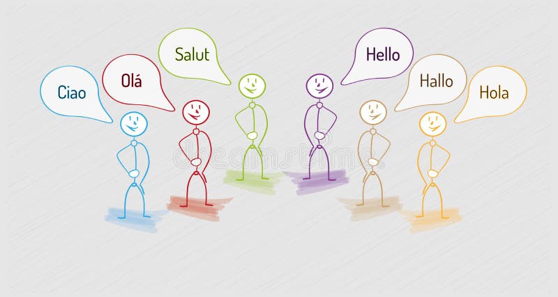 Hello many languages stock illustration. Illustration of languages ...