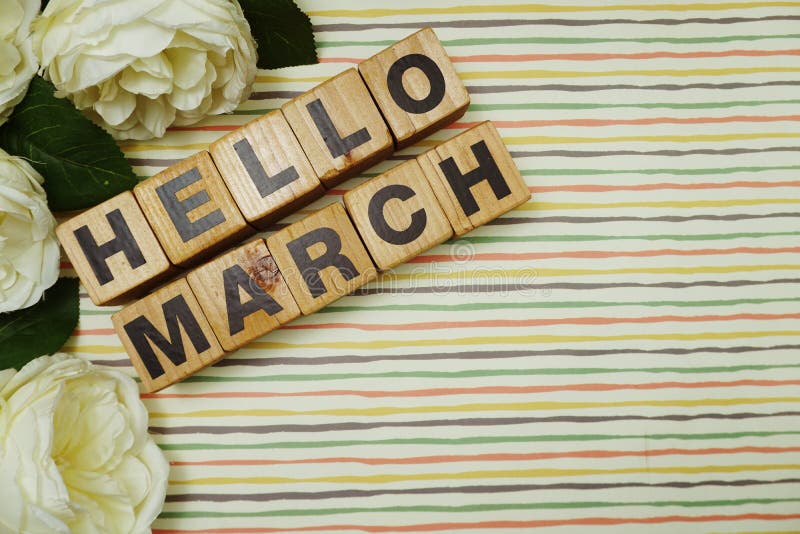 Hello March Alphabet Letters Stock Photos - Free & Royalty-Free Stock ...