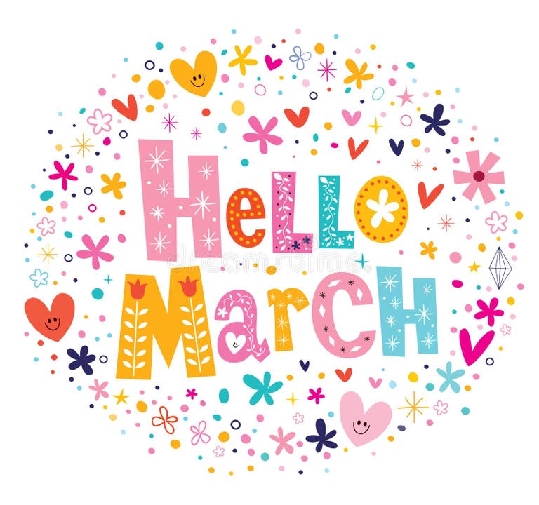 Hello March Stock Illustrations – 7,619 Hello March Stock Illustrations ...