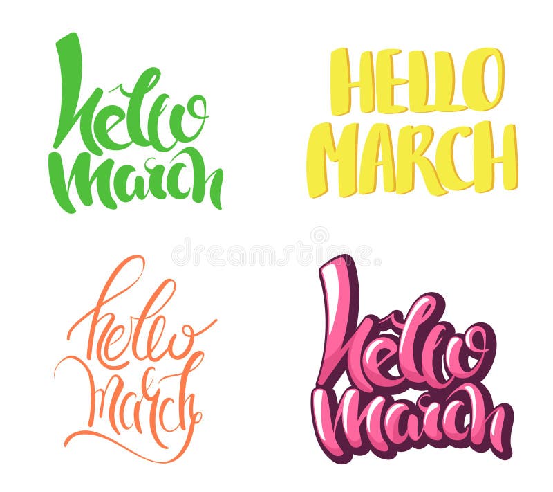 March Lettering Stock Illustrations – 30,864 March Lettering Stock ...