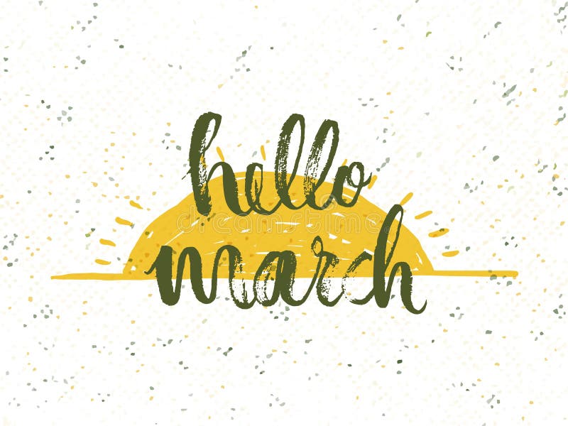 Hello Spring. Motivational Quotes. Sweet Cute Inspiration, Typography ...