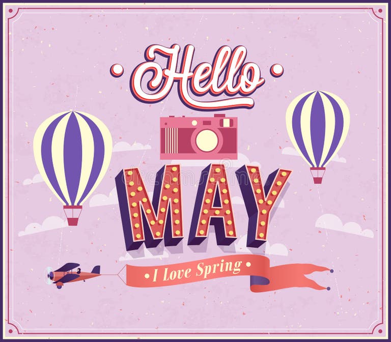 Hello May Stock Illustrations – 3,417 Hello May Stock Illustrations ...