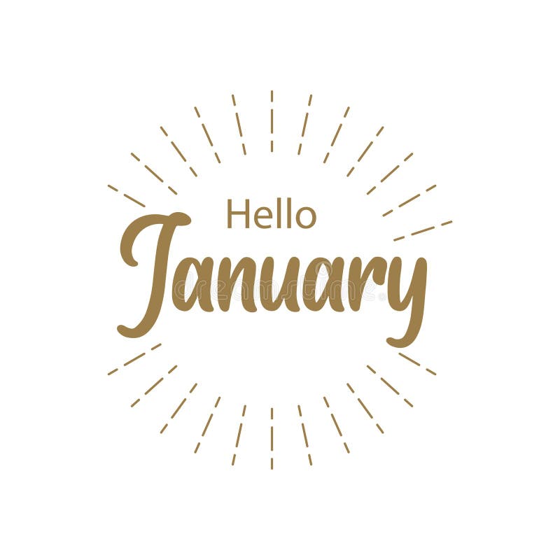 January Typography Stock Illustrations – 23,444 January Typography ...
