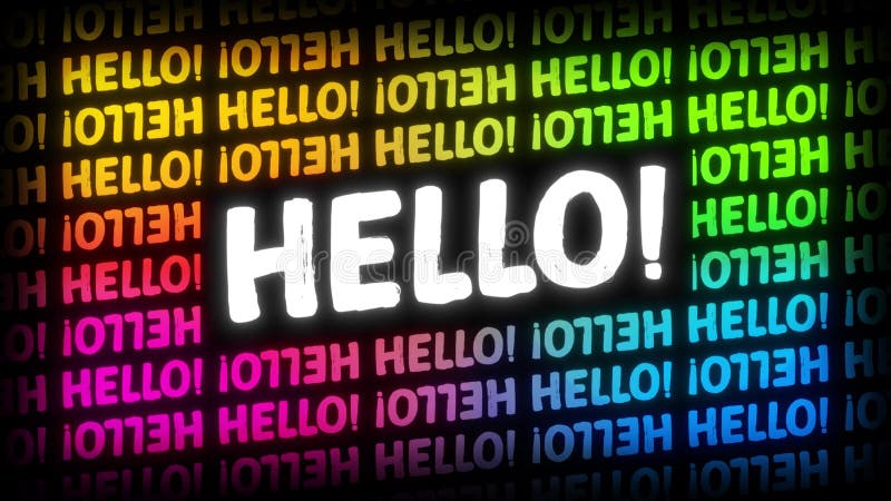 Hello Message Background Loop Stock Video - Video of hello, holiday ...