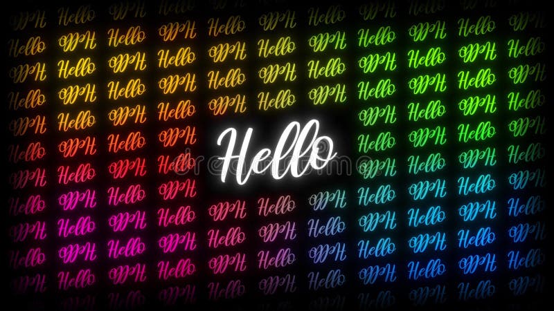 Hello Message Background Loop Stock Video - Video of hello, holiday ...