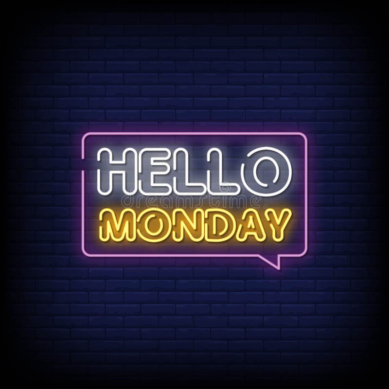 Cyber Monday Neon Signs Style Text Vector Stock Vector - Illustration ...