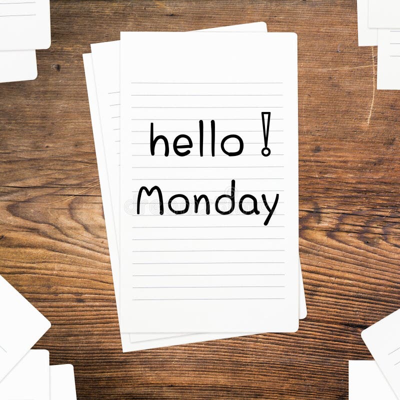 Paper Coffee Cup Happy Monday Stock Image - Image of monday, paper ...