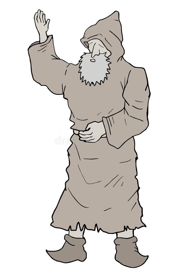 Fat monk stock vector. Illustration of priest, cures - 32209544