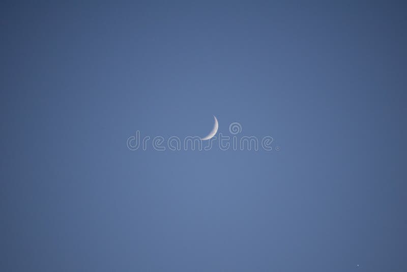 Hello Moon through the Branches Stock Image - Image of colour, crescent ...