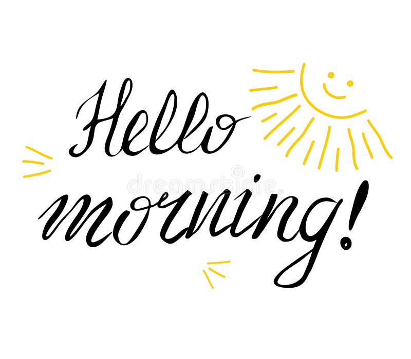 Sun Morning Message Drawing Stock Illustrations – 102 Sun Morning ...