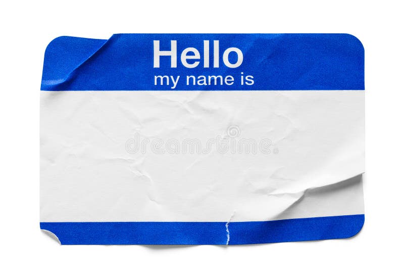 Name Tag stock photo. Image of white, concepts, single - 36269252