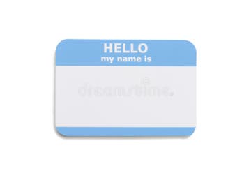Hello Name Tag stock image. Image of greeting, meeting - 6357473