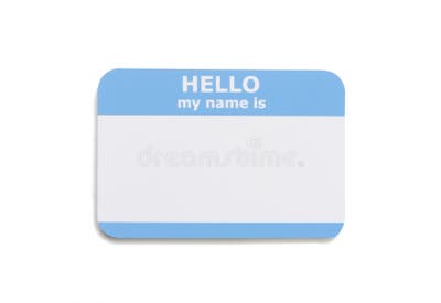 Hello Name Tag stock image. Image of greeting, meeting - 6357473