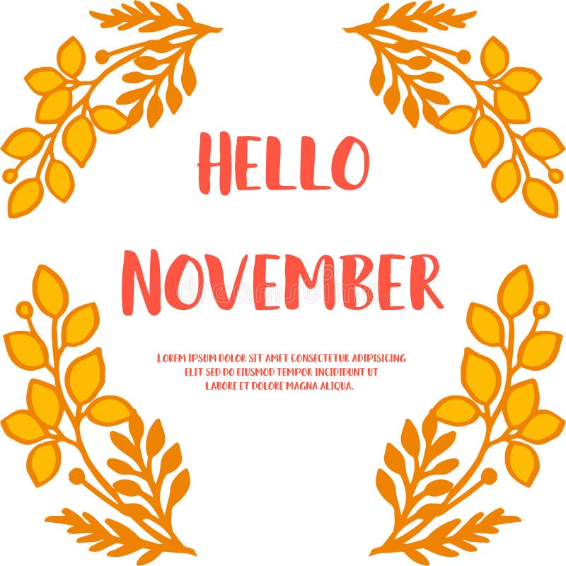 11 November Design Template with Red Poppies. Border Frame with Title ...